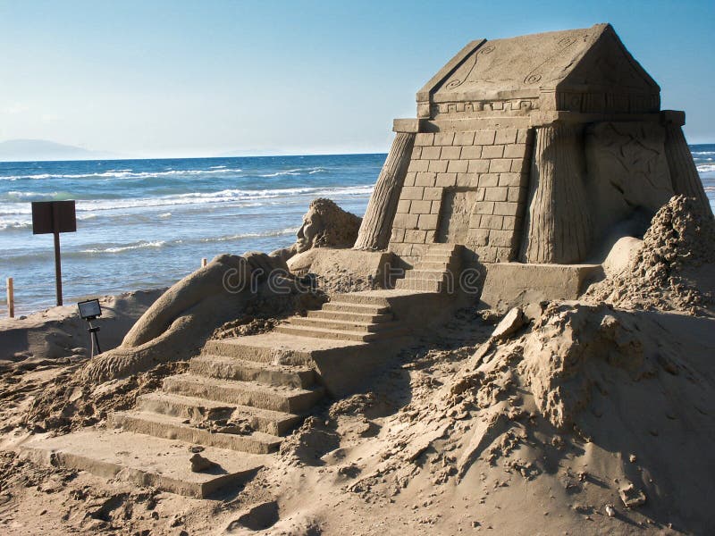 Huge sandcastle stock photo. Image of windows, enormous - 233882