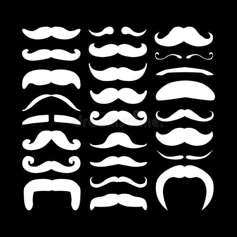 Mustaches Collection Stock Vector Illustration Of Style 26844866