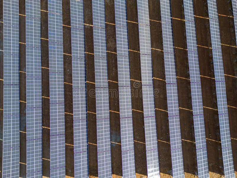 Huge Solar Panels and Power Generation Site Stock Image - Image of ...