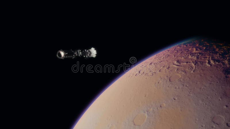 Huge Spaceship in Orbit of an Alien Exoplanet in Another Solar System ...