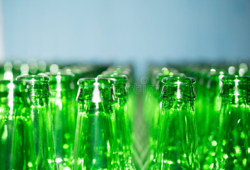 Huge Stack of Empty Glass Bottles Stock Photo - Image of form ...