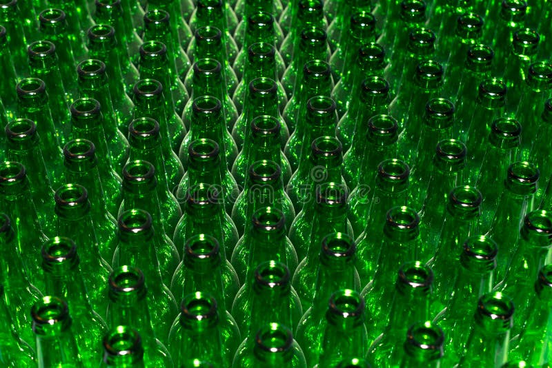 Huge Stack of Empty Glass Bottles Stock Photo - Image of event ...