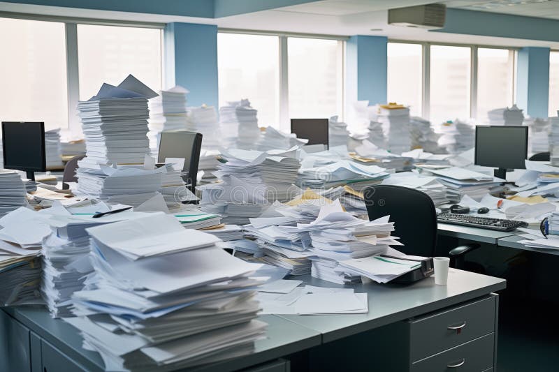 Huge stack of papers stock image. Image of view, tower - 20803441