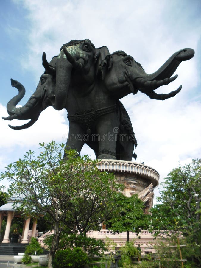 Large statue stock image. Image of statue, carving, mammal - 250694757