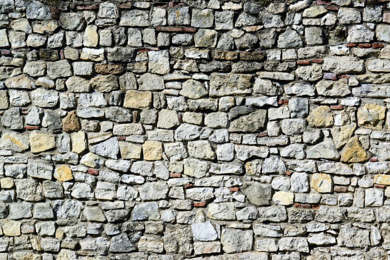 Huge Stone Wall Texture Background Stock Image - Image of aged, natural ...