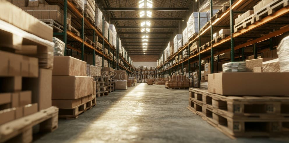 A Huge Storage Space Overflowing with Countless Boxes, Making it an ...