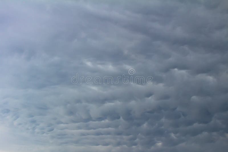Huge Storm Clouds Globular Shape. Gray Sky Covered with Clouds Stock ...