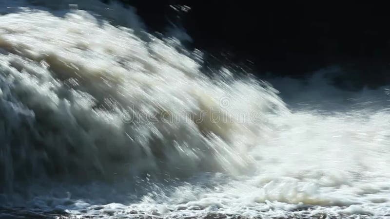 Waterfall Side View View. Waterfall with Alpha Channel. Waterfall Loop ...