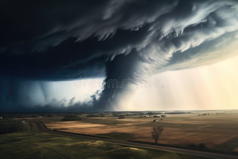 A huge tornado in nature stock image. Image of wind - 300335353