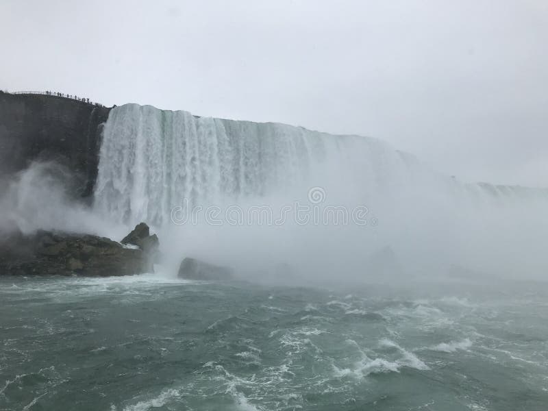 Huge Waterfall at the Niagara Falls Stock Photo - Image of water ...