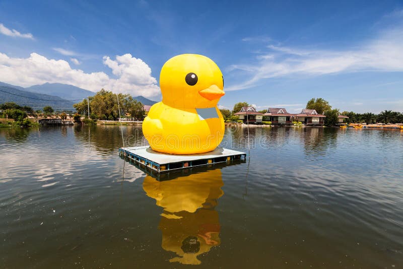 Huge yellow balloon duck stock photo. Image of large - 93712166