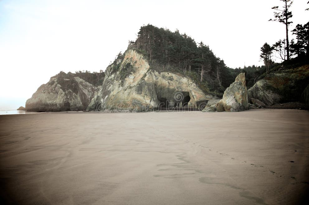 Hugg Point Coast stock photo. Image of stone, caves, coast - 69591002