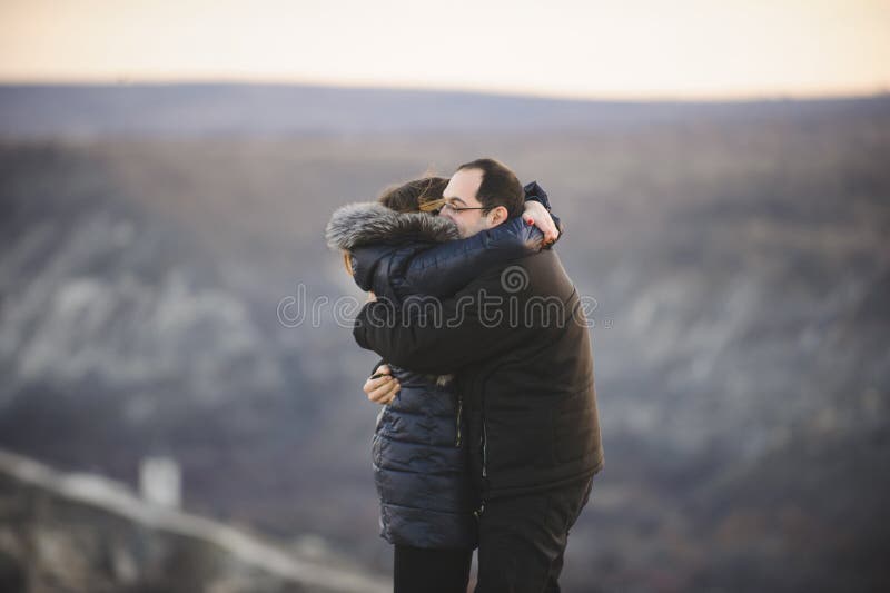 Hugging Couple stock image. Image of couple, love, park - 66139467