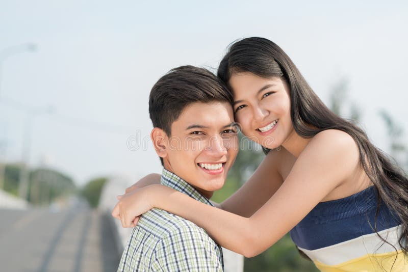 Hugging couple stock photo. Image of happy, loving, attractive - 30631360