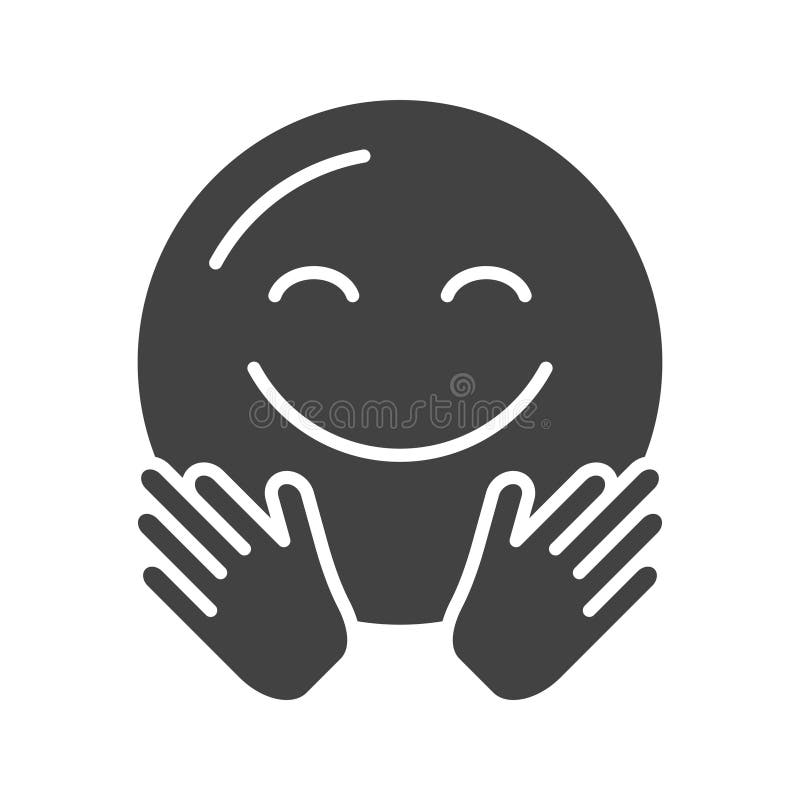 Hugging Face Icon Vector Image. Stock Vector - Illustration of huggs ...