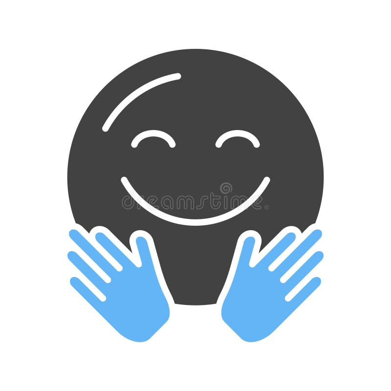 Hugging Face Icon Vector Image. Stock Vector - Illustration of emoticon ...