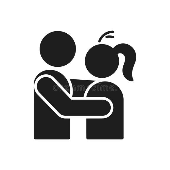 Hugging Icon stock vector. Illustration of embrace, couple - 361856502