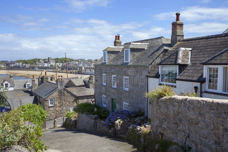 Hugh Town, St Mary S, Isles of Scilly, England Stock Photo - Image of ...