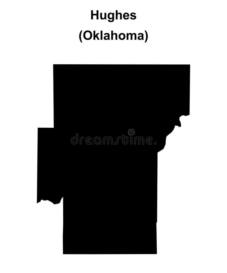 Hughes outline map stock vector. Illustration of area - 361752293