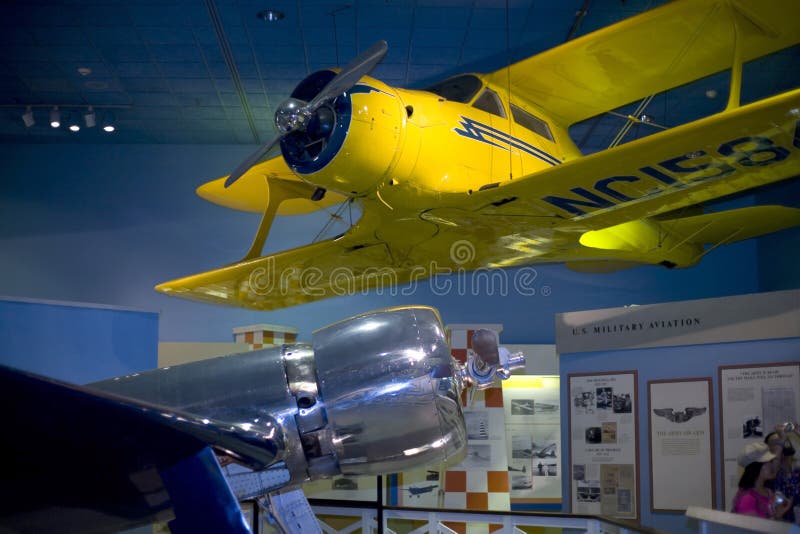 Hughes H-1 and Beech Model 17 Staggerwing Aircraft Editorial Stock ...