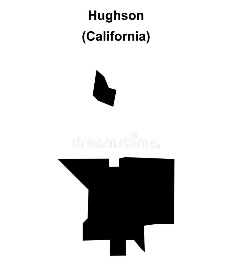 Hughson Outline Map Stock Illustrations – 1 Hughson Outline Map Stock ...