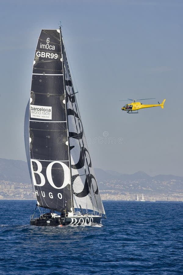 Hugo Boss boat editorial stock image. Image of race, multihull - 10777449