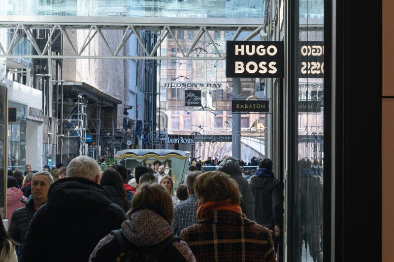 Hugo Boss company logo editorial image. Image of canada - 316909375