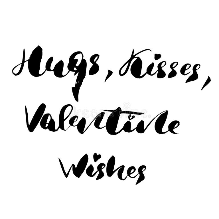 Hugs Kisses Valentine Wishes Stock Illustrations 154 Hugs Kisses