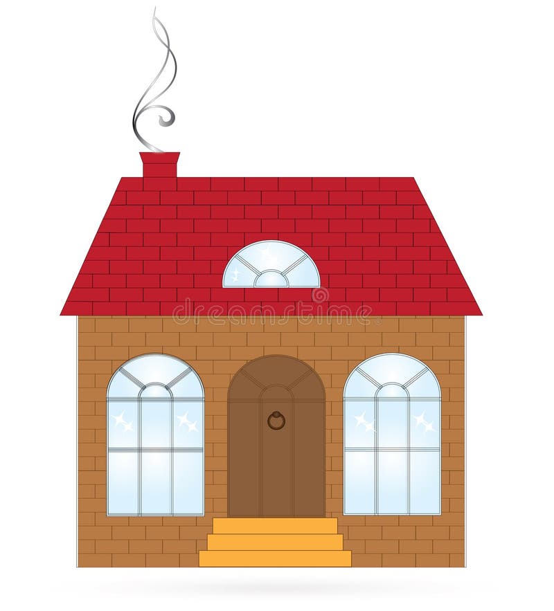 Huis vector illustratie. Illustration of straal, blauwdruk - 20065624