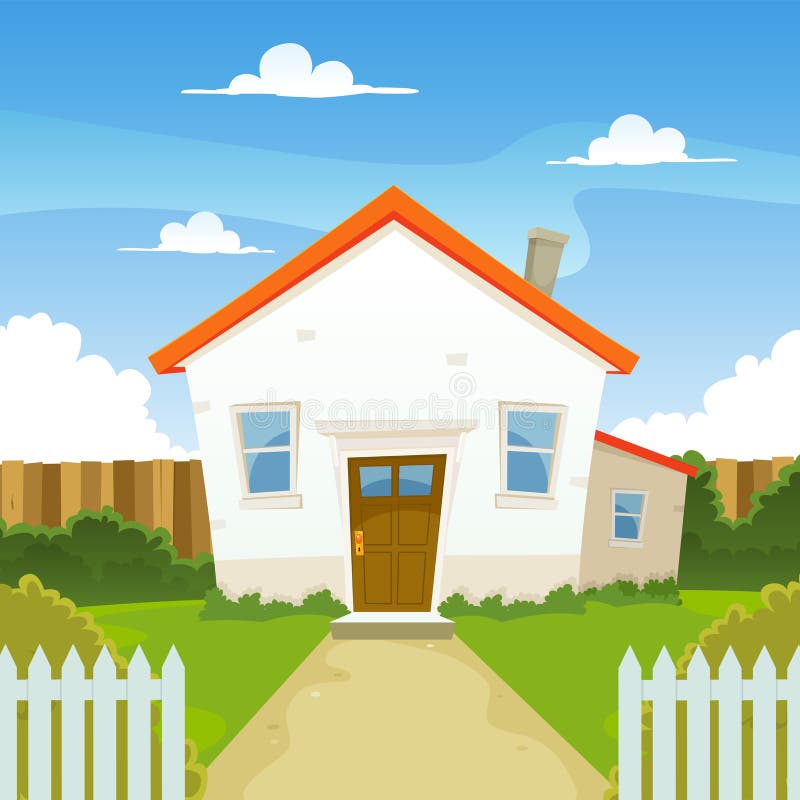 Huis vector illustratie. Illustration of buiten, deur - 28449167