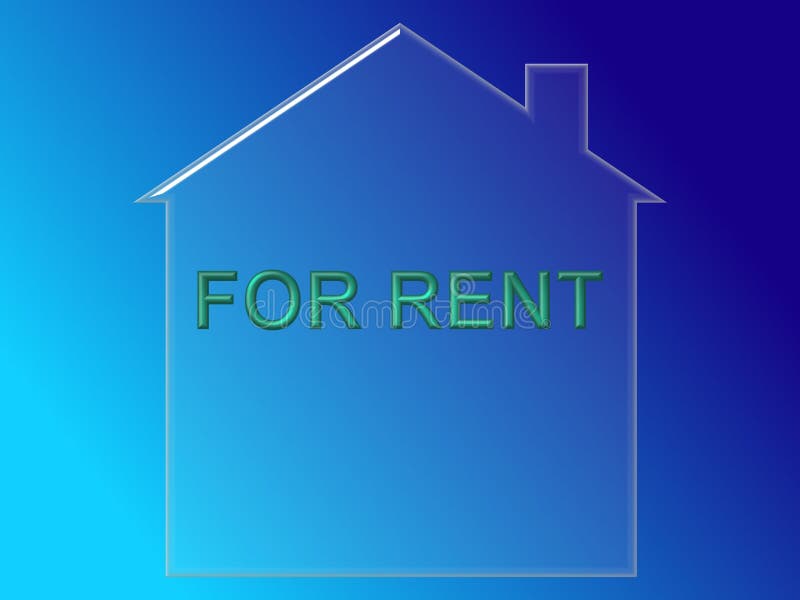 Huis voor huur stock illustratie. Illustration of hypotheek - 4123297