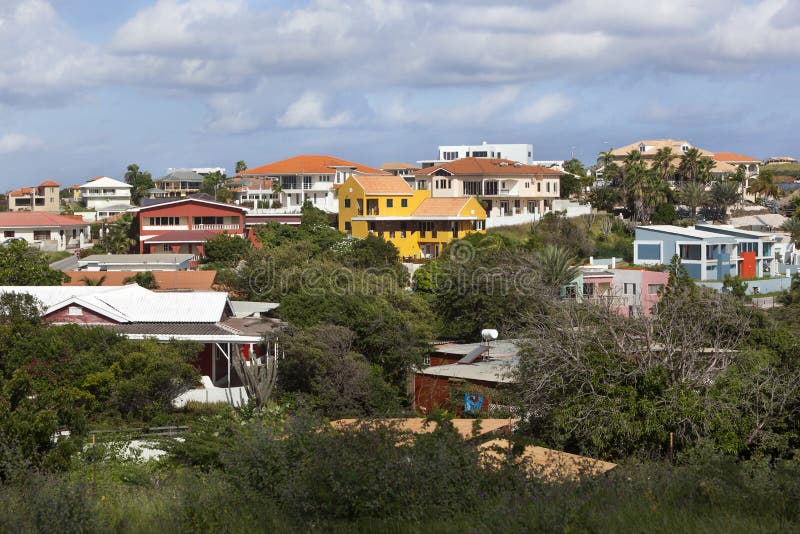 Kleurrijke Huizen In Willemstad Stock Foto - Afbeelding bestaande uit ...