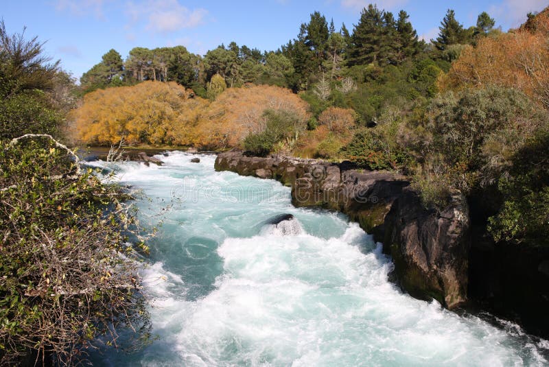 Huka Falls, New Zealand stock photo. Image of huka, taupo - 5280130