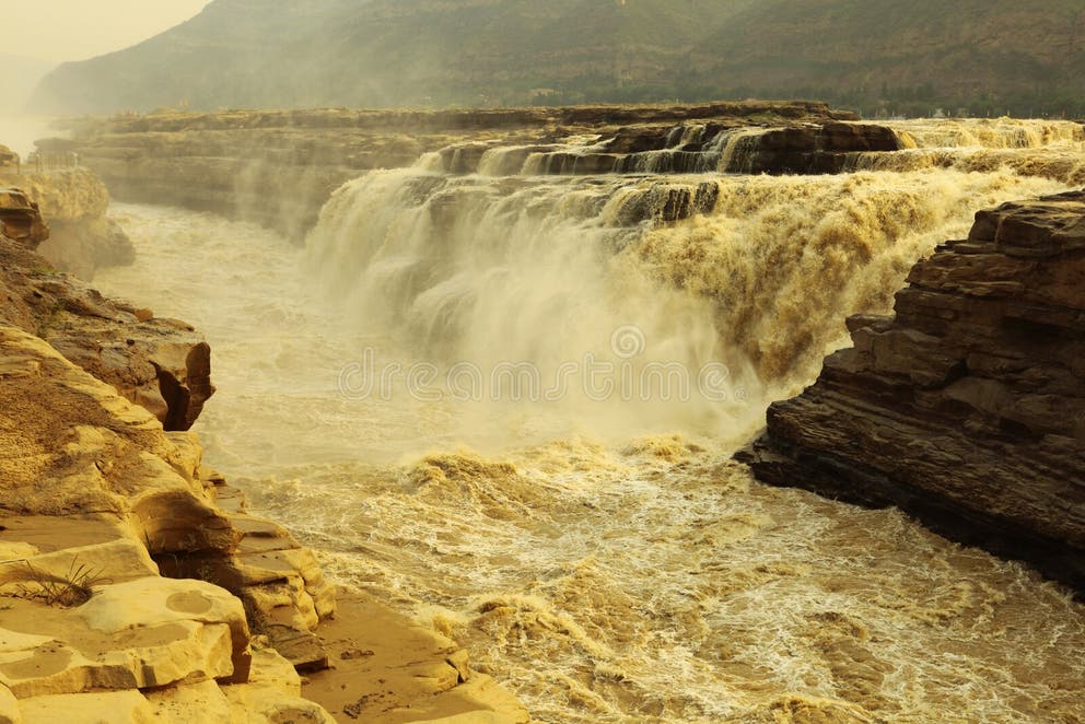 Hukou Waterfall stock photo. Image of scenic, waterfall - 28654108