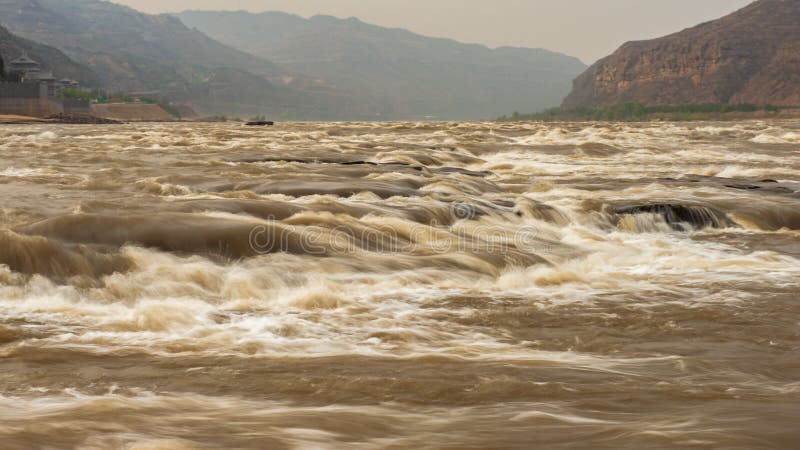 Hukou Waterfall stock image. Image of miles, high, river - 146615577