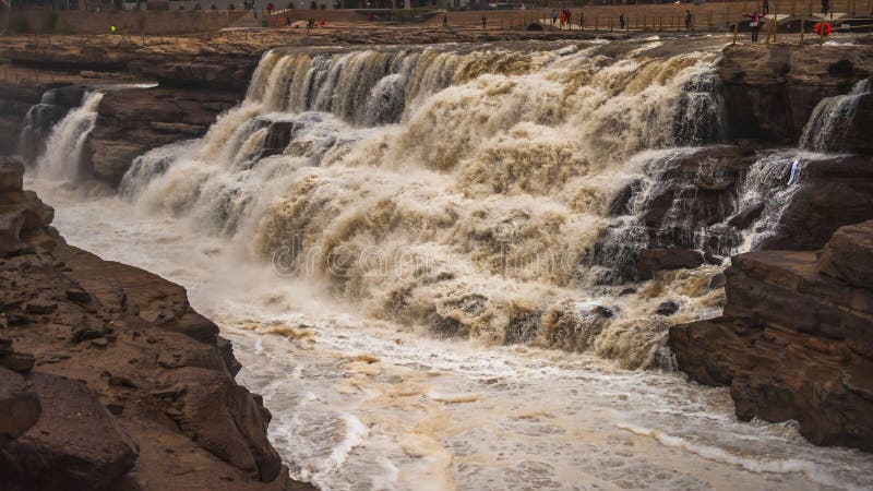 Hukou Waterfall stock photo. Image of county, compressed - 146615236