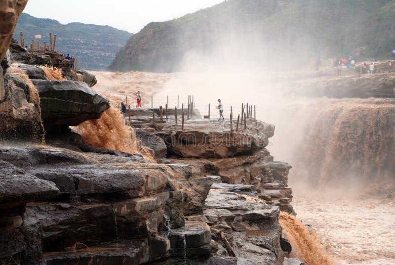Hukou Waterfall of Yellow River Editorial Photo - Image of fresh ...