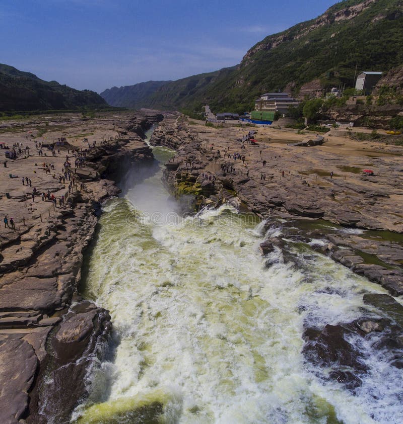 Hukou Waterfall of Yellow River Editorial Image - Image of nature ...