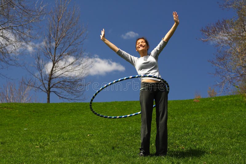 Hula hoop stock photo. Image of health, female, hoop, enjoying - 9330684