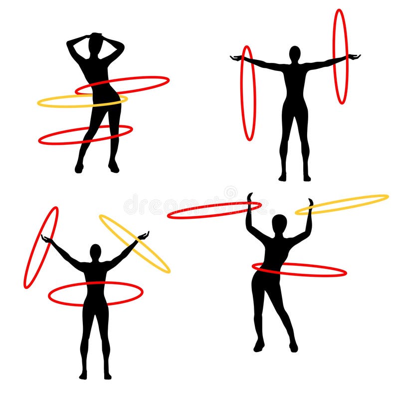 Hula Hoops stock vector. Illustration of play, hula, isolated - 6358854