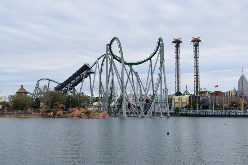 Roller Coaster Ride at Universal Orlando Studios Editorial Stock Photo ...