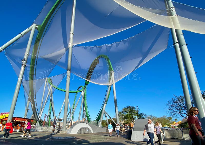 Hulk Roller Coaster Entrance in Universal Studios Editorial Image ...