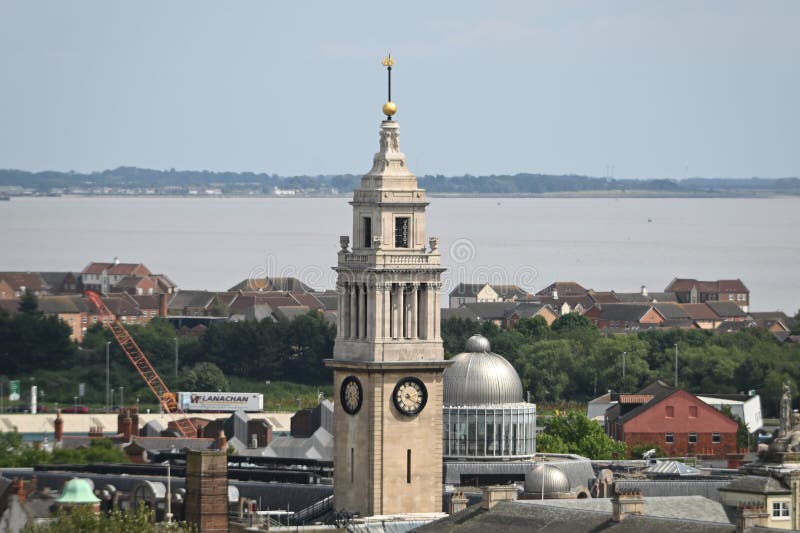 Guildhall Clock Tower, Kingston upon Hull Stock Photo - Image of east ...