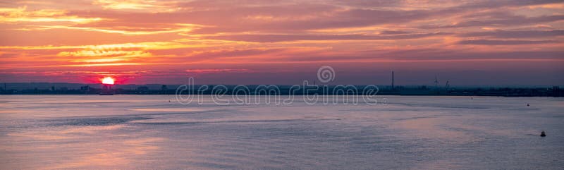 Hull Harbor at Sunset, England - United Kingdom Stock Photo - Image of ...