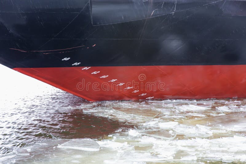 Hull of an icebreaker stock photo. Image of cold, glacial - 47695852