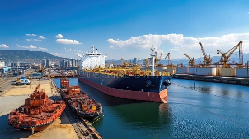 Hull oil tanker vessel stock illustration. Illustration of global ...