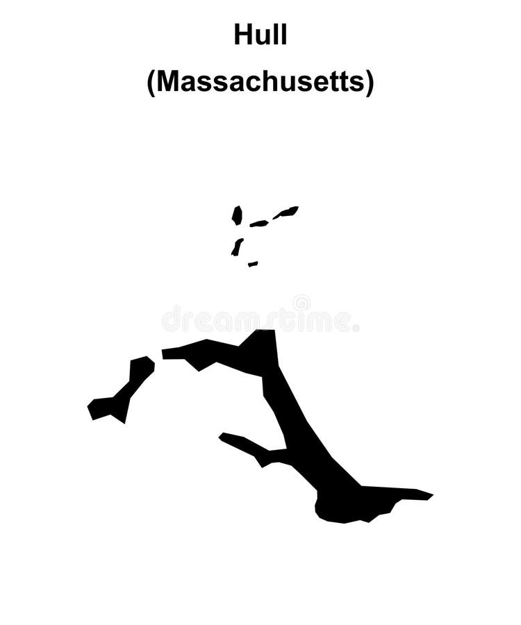 Hull outline map stock vector. Illustration of icon - 357333696