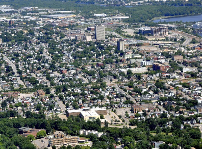 Hull Quebec, aerial stock image. Image of hull, gatineau - 83290459