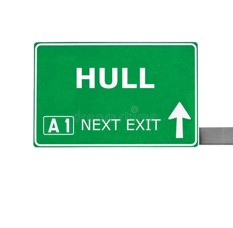 HULL Road Sign Isolated on White Stock Photo - Image of metal, britain ...