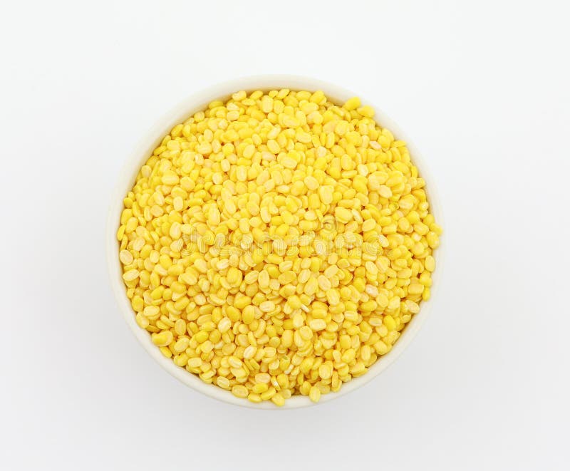Hulled-split mung bean stock image. Image of bean, daal - 93882099